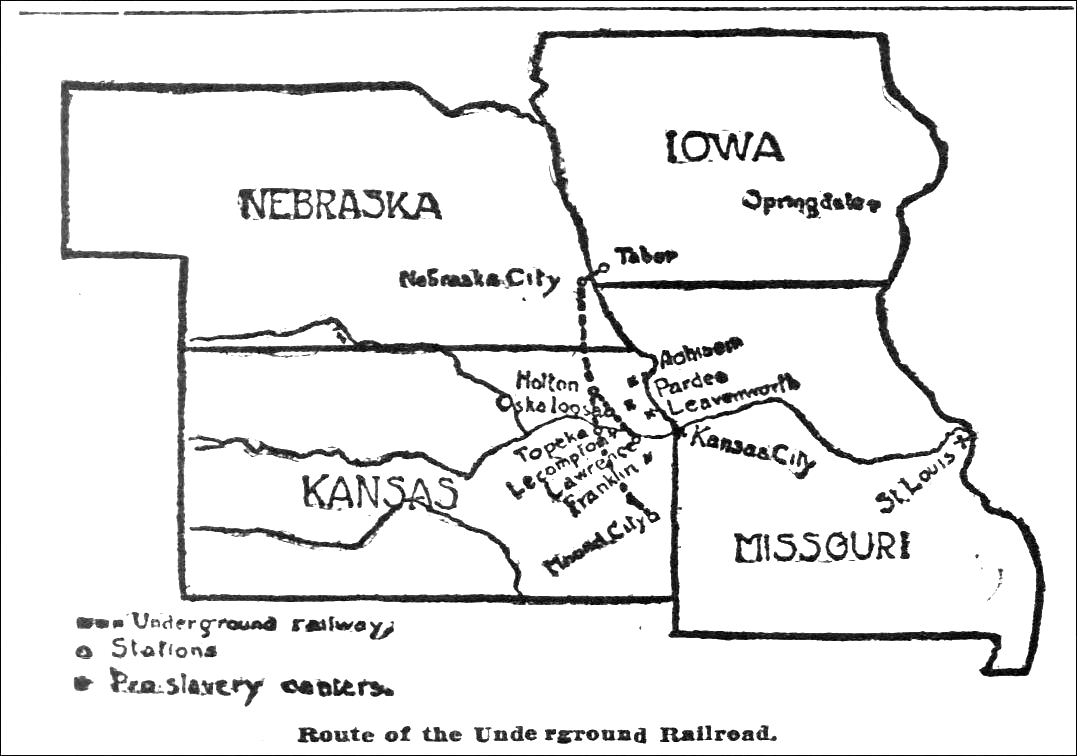 UGRR route Oskaloosa topeka Daily Capital oct 14 1906 p15 – Jefferson ...